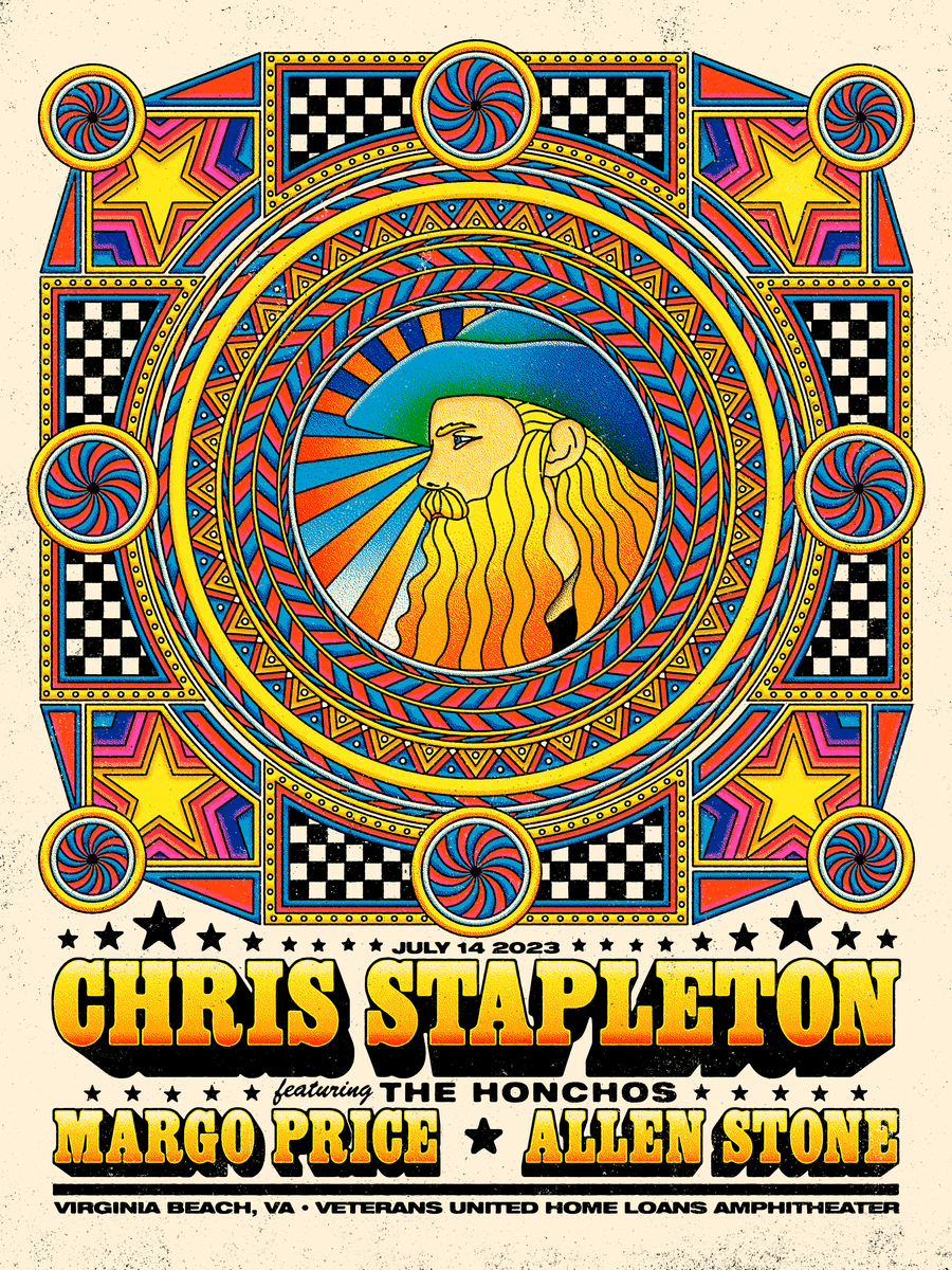 Chris Stapleton • Virginia Beach 2023 • 18"x24" – The Moon Life