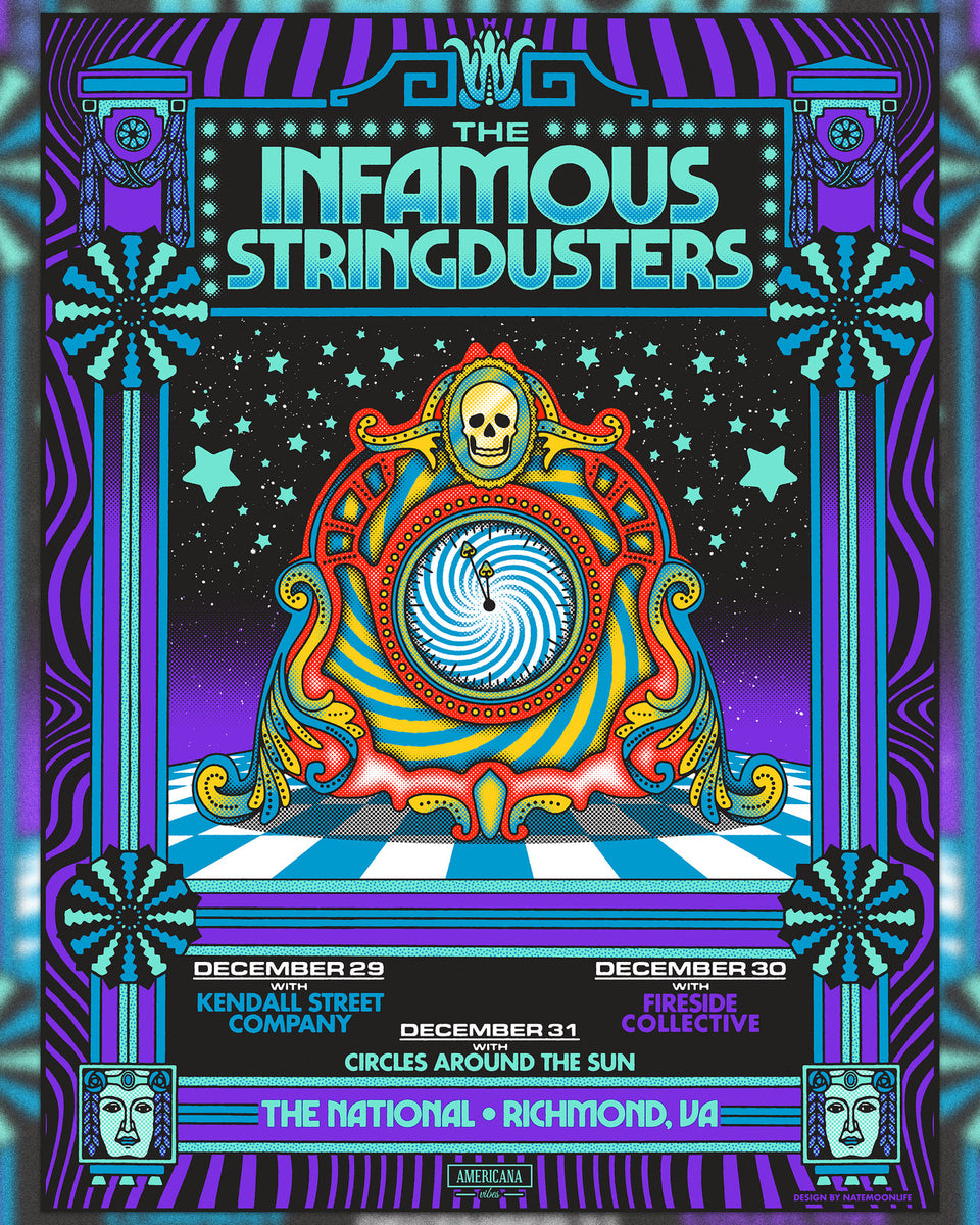 The Infamous String Dusters • NYE • 18"x24" – The Moon Life